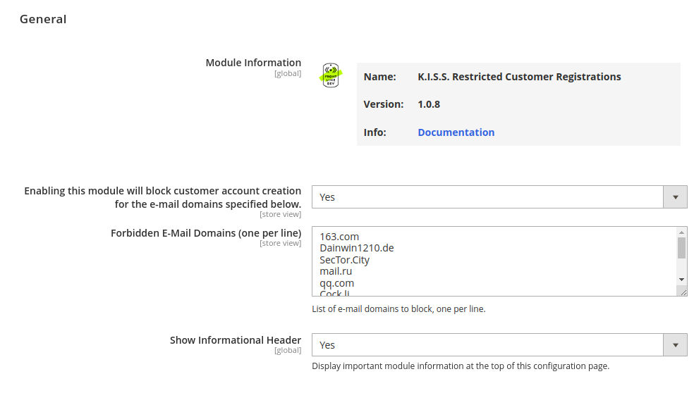 K.I.S.S. Restricted Customer Registrations